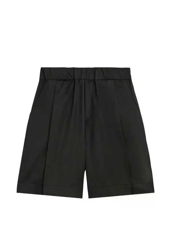 A PAPER KID Elasticated-waistband Shorts - Black