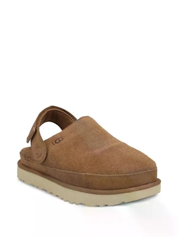 UGG Goldenstar Suede Clogs - Brown