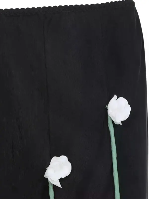 Moschino Floral-embellished Midi Skirt