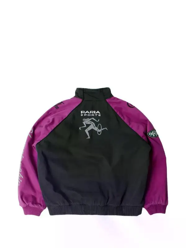 PARRA Owl Meets Rat Racing Jacket - Green