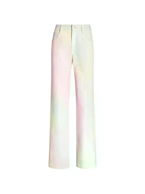 GENNY Drill Cotton Trousers - Pink