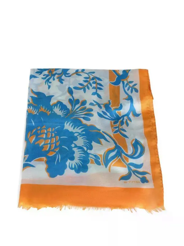 Etro Floral Boheme Scarf - White