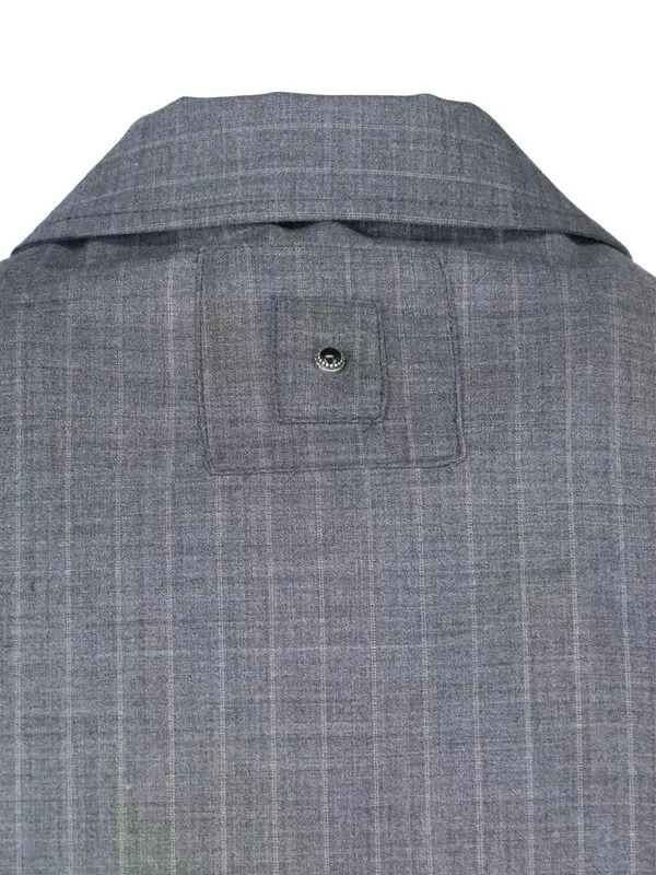 WHITE SAND Pinstripe Zip Shirt - Grey