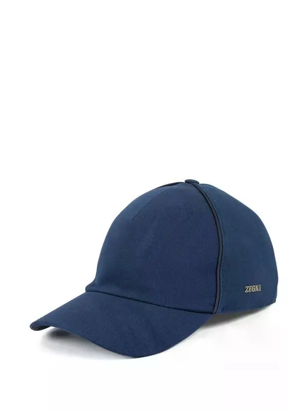 Zegna Logo Baseball Cap - Blue