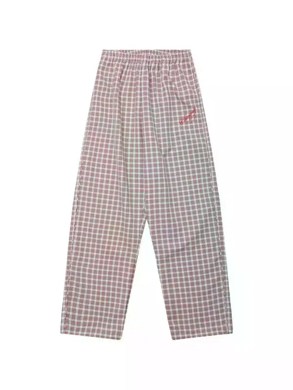 WILLY CHAVARRIA Checked Trousers - White