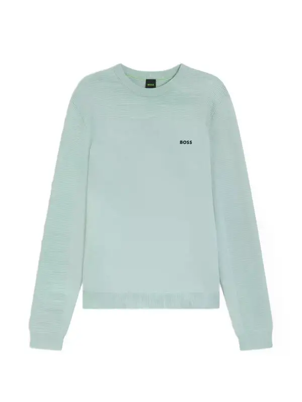 BOSS Long-sleeve Crew Neck Sweater - Green