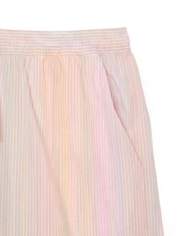 Lacoste Striped Drawstring Swim Shorts - Pink