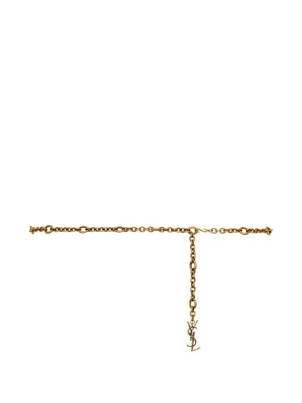 Saint Laurent Cassandre Chain Belt - Gold