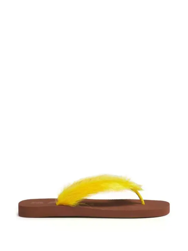 Marni Tread Footbed Flip-flops - Yellow