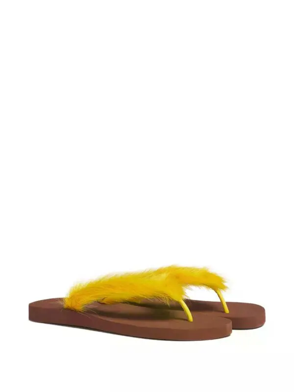 Marni Tread Footbed Flip-flops - Yellow