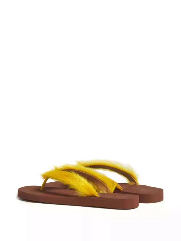 Marni Tread Footbed Flip-flops - Yellow