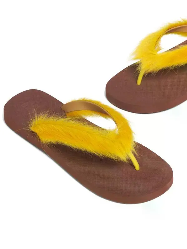 Marni Tread Footbed Flip-flops - Yellow