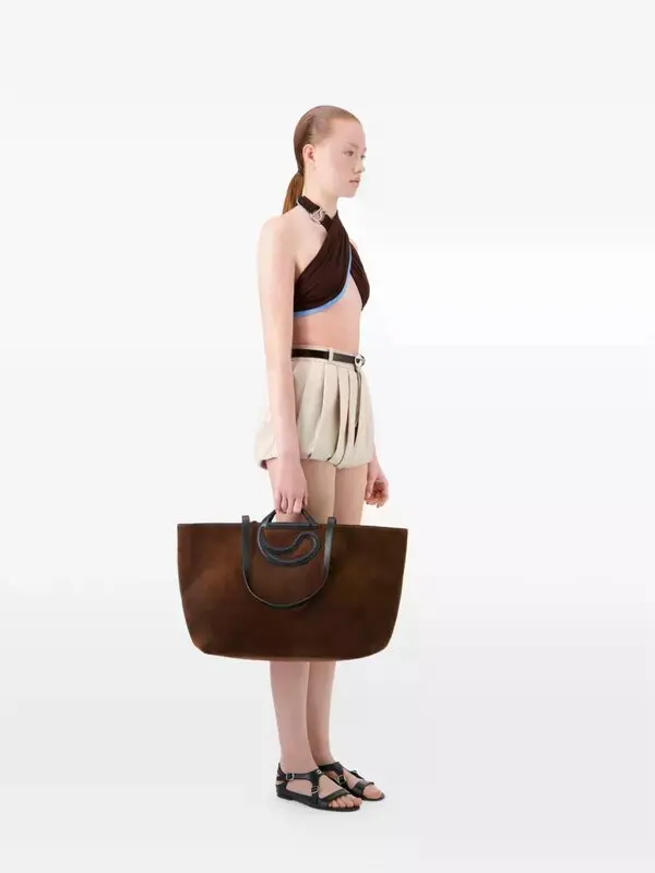 Coperni Cabas Logo-handle Tote Bag - Brown