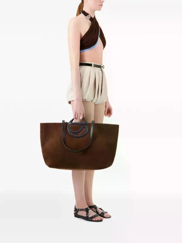 Coperni Cabas Logo-handle Tote Bag - Brown