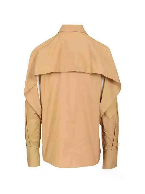 Federica Tosi Long-sleeved Poplin Shirt - Brown