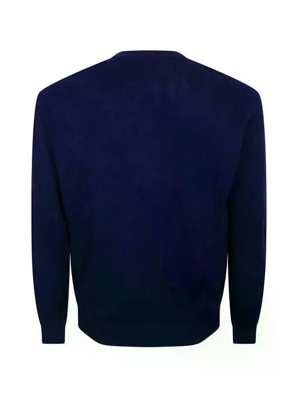 BALLANTYNE Argyle Crew-neck Sweater - Blue