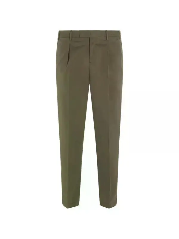 PT TORINO Edge Pleated Trousers - Green