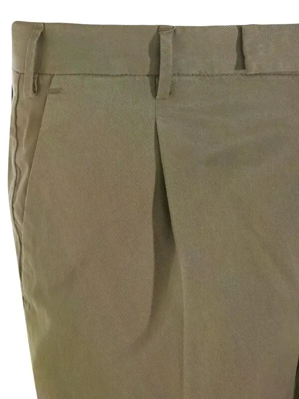 PT TORINO Edge Pleated Trousers - Green