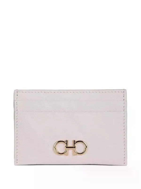 FERRAGAMO Gancini Leather Cardholder - Pink