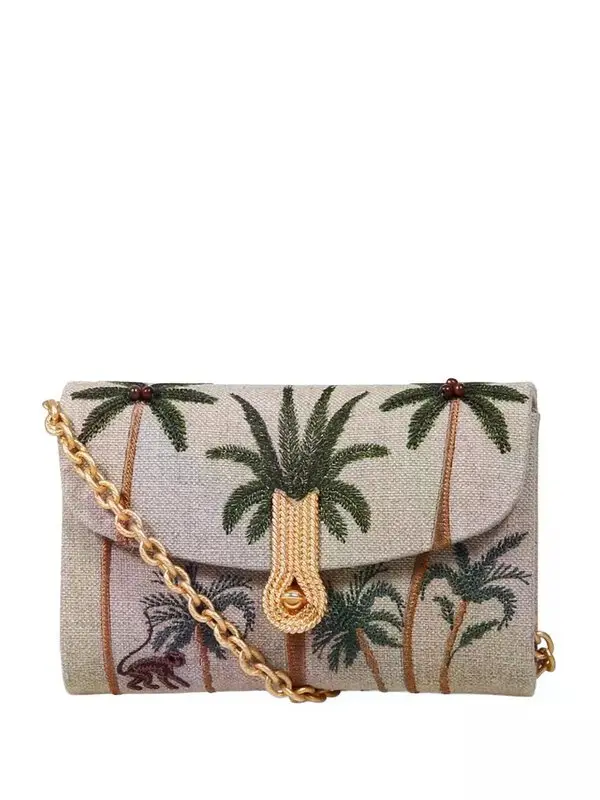 AMATO DANIELE Queen Mid Monkey Clutch Bag - Neutrals