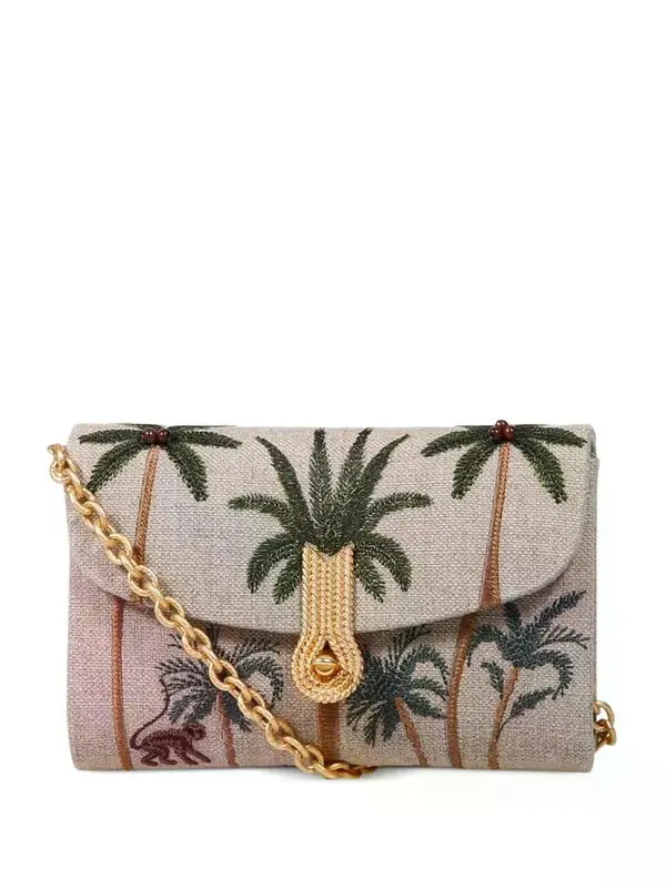 AMATO DANIELE Queen Mid Monkey Clutch Bag - Neutrals