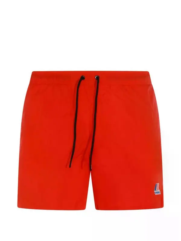 K-WAY Le Vrai Olivier Drawstring Swim Shorts - Red