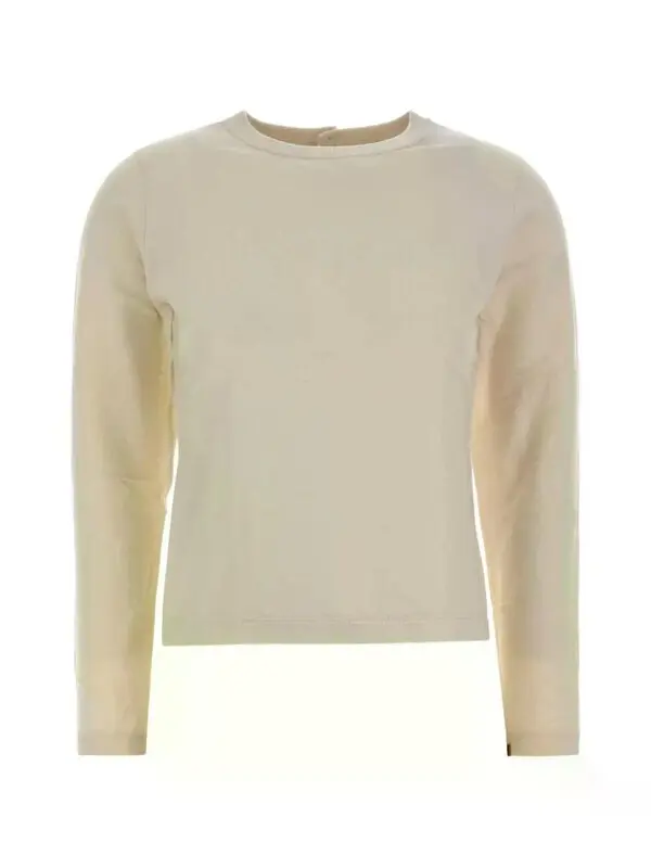 EXTREME CASHMERE X Lizzy Buttoned T-shirt - Neutrals