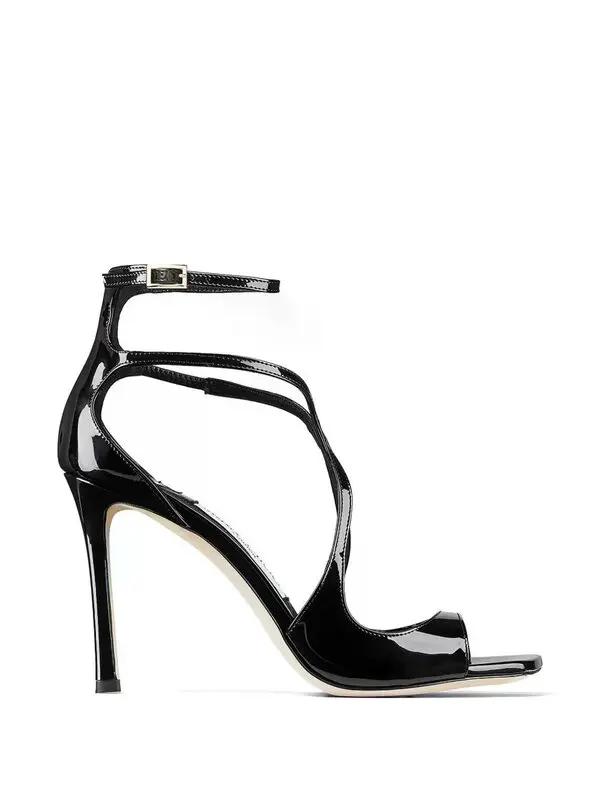 JIMMY CHOO 95mm Azia Sandals - Black
