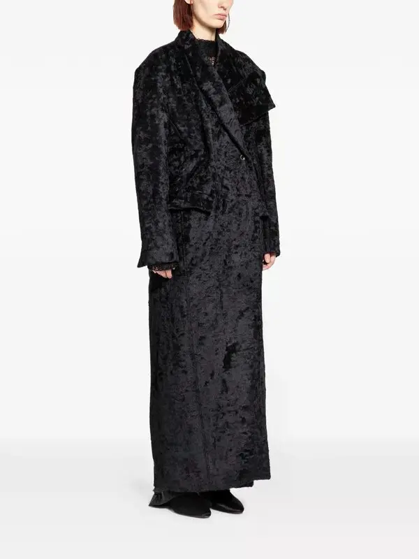 YEHUAFAN Double-breasted Coat With Asymmetric Lapels
