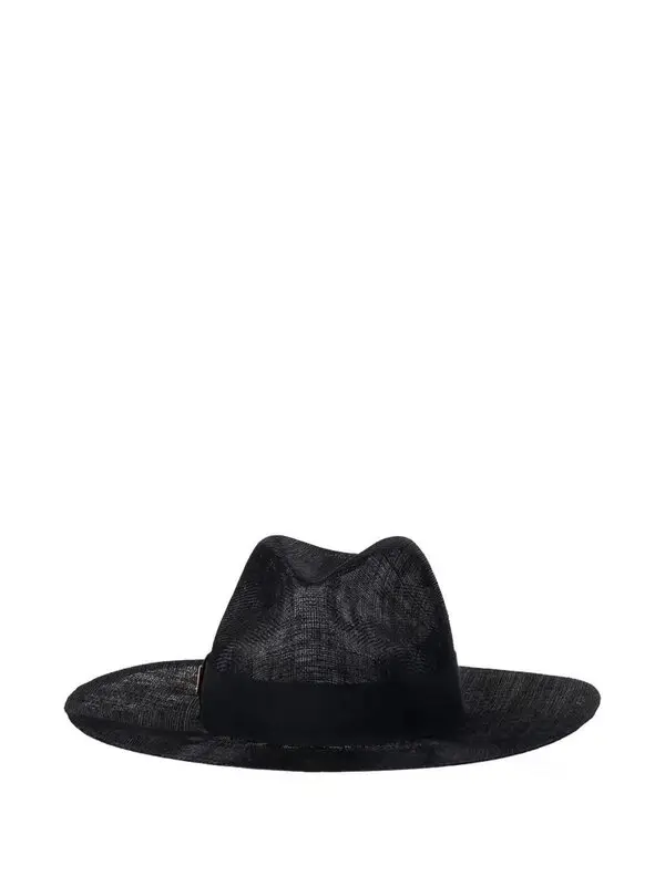 AMATO DANIELE Queen Capana Wide Brim Hat - Black