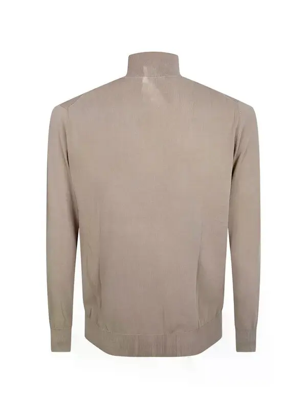 BALLANTYNE Zip-up Cardigan - Neutrals