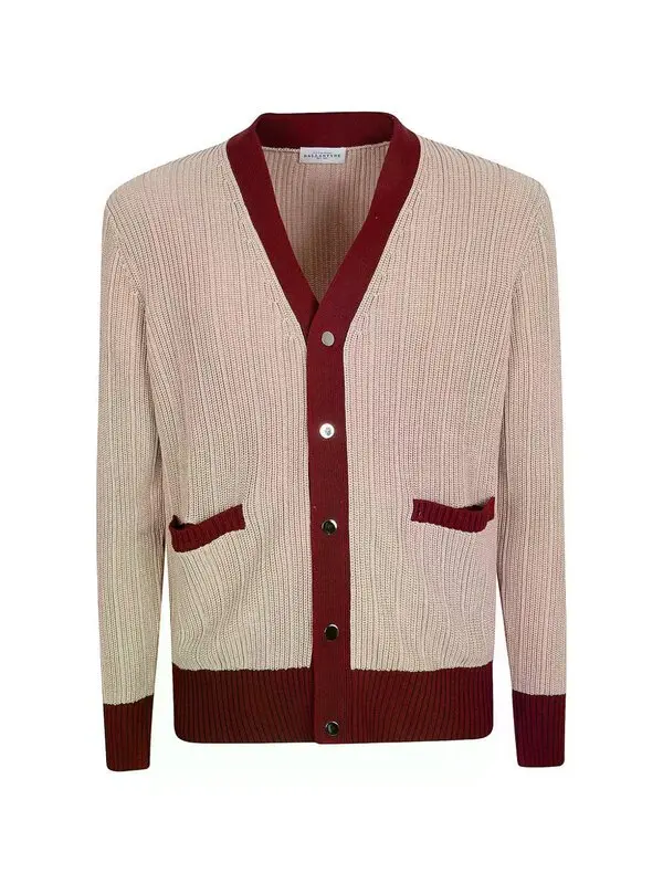 BALLANTYNE V-neck Button Cardigan - Neutrals