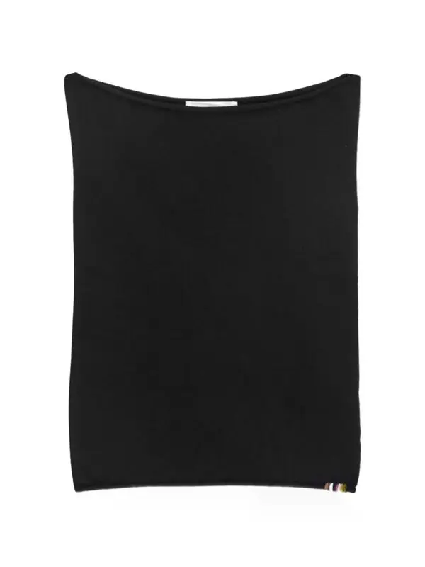 EXTREME CASHMERE X Breeze Boat-neck Top - Black