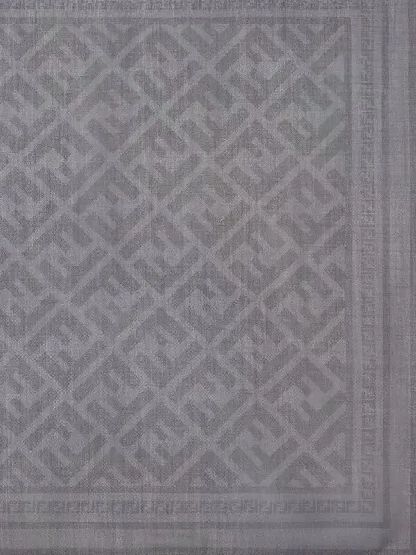 Fendi Ff Patern Scarf - Grey