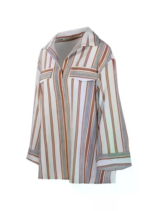 MR.MRS SHIRT Striped Pocket Shirt