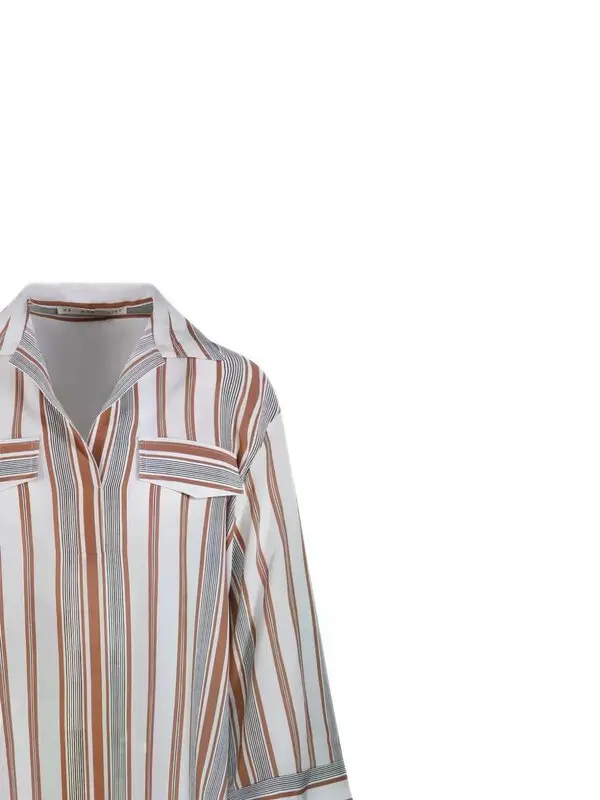 MR.MRS SHIRT Striped Pocket Shirt