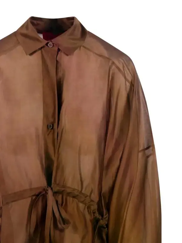 THELATEST Dalida Drawstring Blouse - Brown
