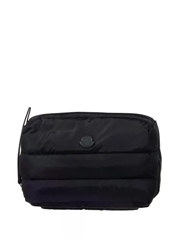 Moncler Quilted Wash Bag - Black
