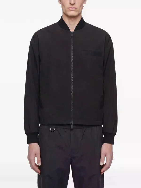 Herno Perforated-panel Bomber Jacket - Black