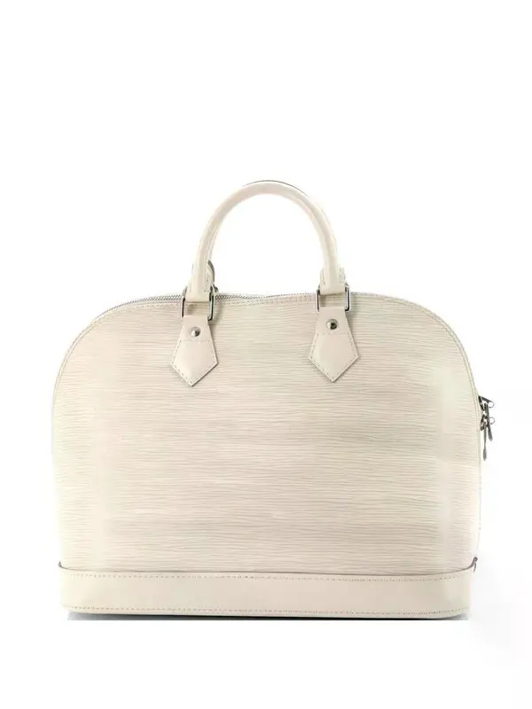 LOUIS VUITTON Vintage Alma Handbag Epi Leather Pm - White