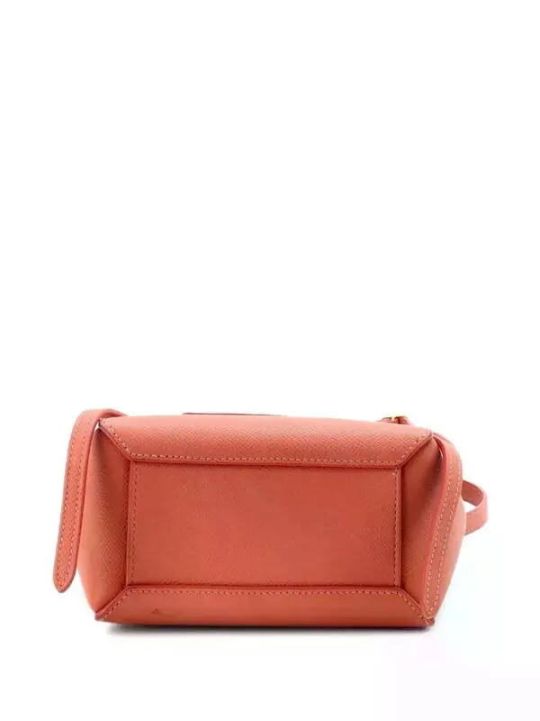 Celine Belt Bag Textured Leather Pico Shoulder Bag - Pink
