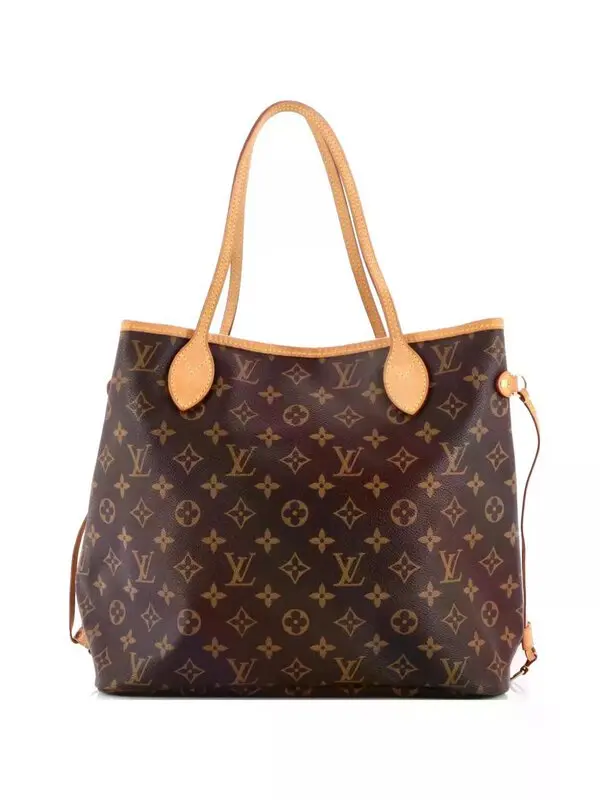 LOUIS VUITTON Neverfull Mm Monogram Canvas Tote Bag - Brown