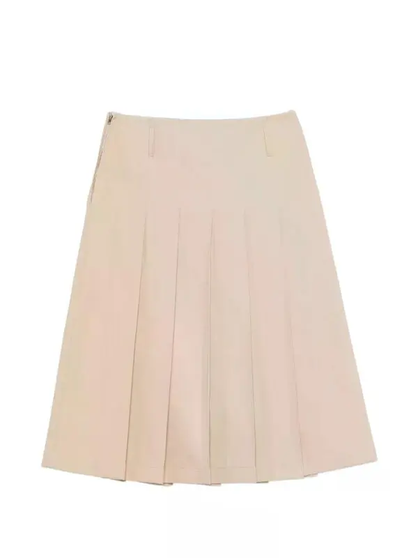 A.p.c. Pleated Mini Skirt - Neutrals