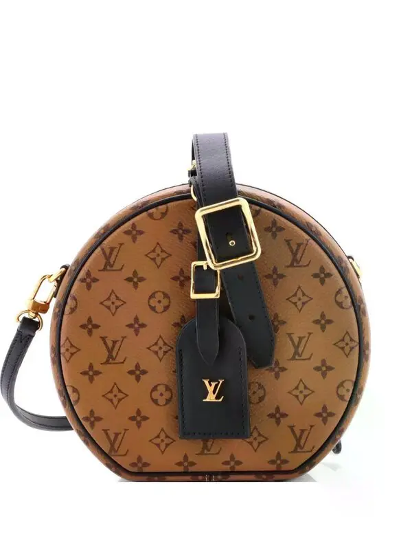 LOUIS VUITTON Petite Boite Chapeau Reverse Monogram Shoulder Bag - Brown