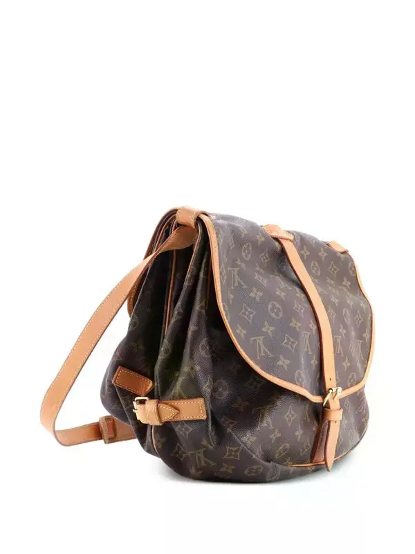 LOUIS VUITTON Saumur 35 Monogram Canvas Crossbody Bag