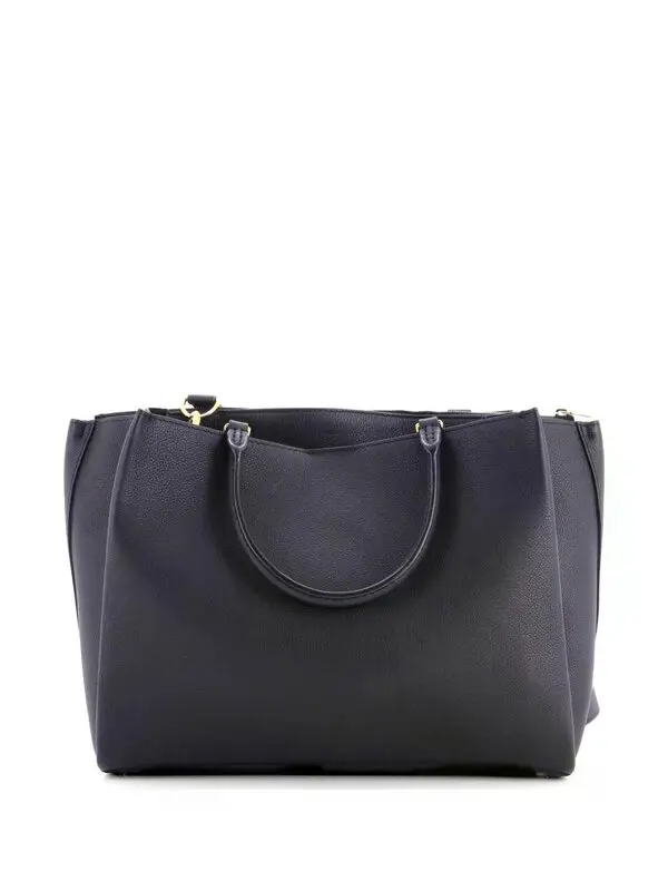 LOUIS VUITTON Lockmeto Leather Satchel - Black