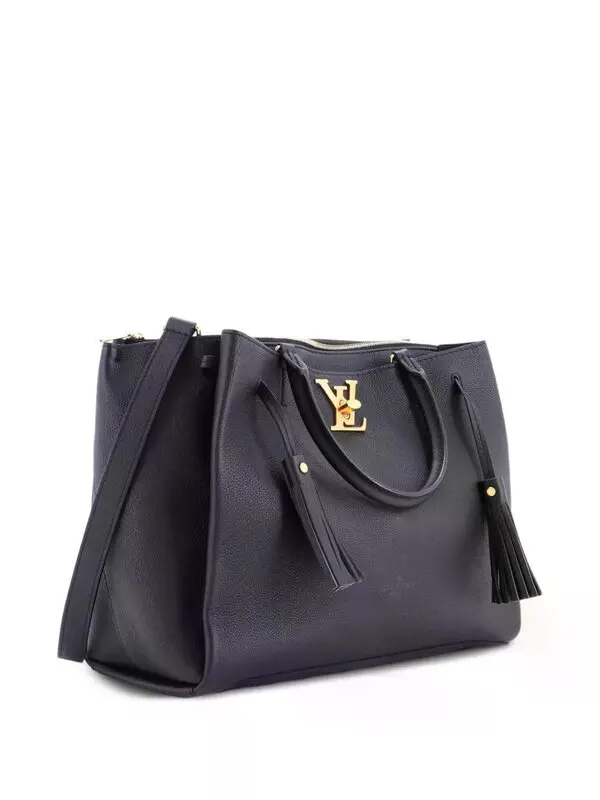 LOUIS VUITTON Lockmeto Leather Satchel - Black