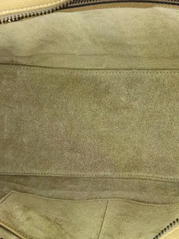 Celine Luggage Bag Grainy Leather Micro Tote - Neutrals