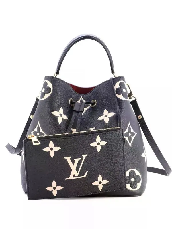 LOUIS VUITTON Monogram Empreinte Giant Mm Neonoe Bucket Bag - Black