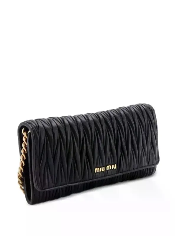 Miu Miu Flap Matelasse Leather Small Crossbody Bag